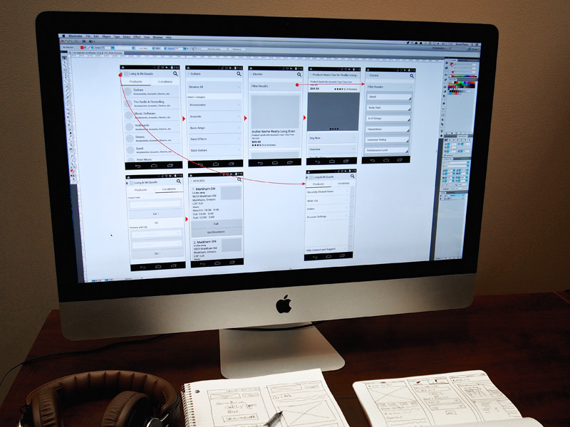 Music Store Wireframes by Dave Poore on Dribbble