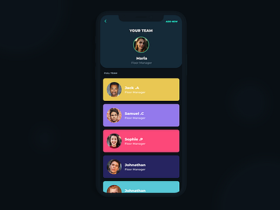 Team Management App by Philip J. Waever on Dribbble