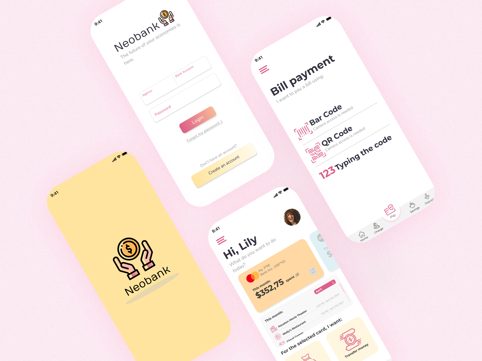 Neobank - Digital Bank UI Design by Ana Oliveira on Dribbble