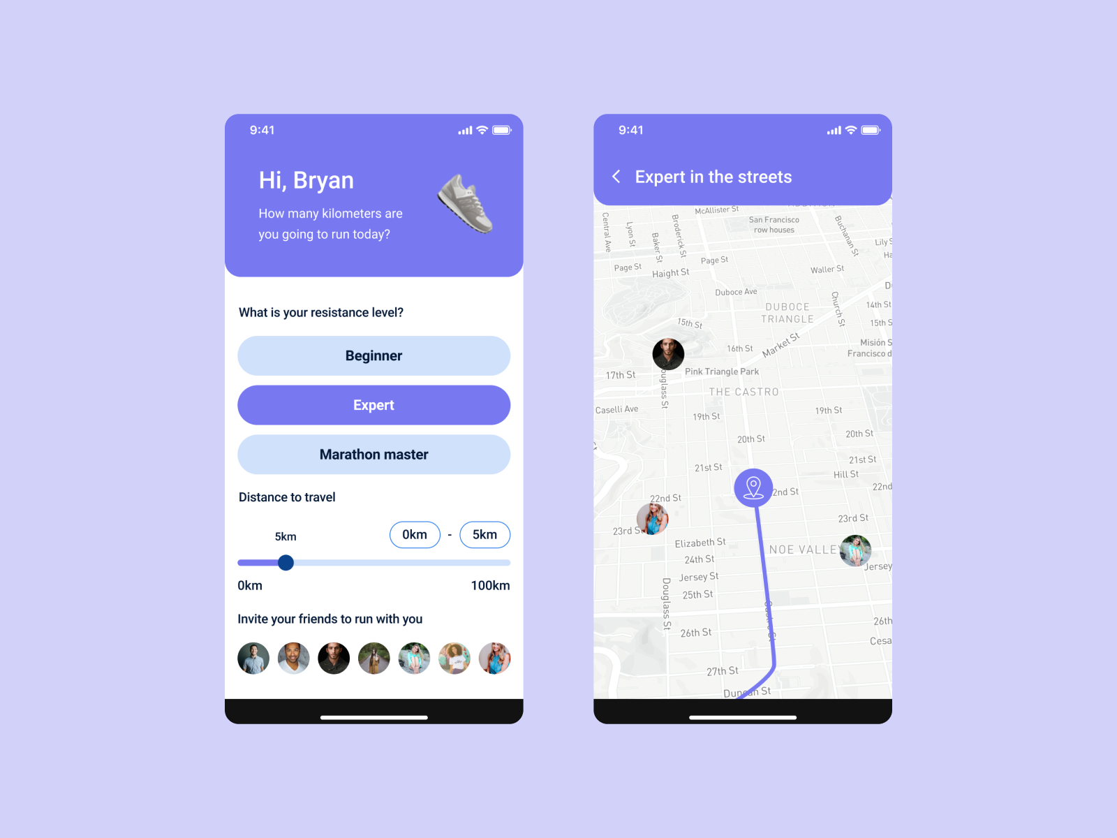 Dribbble - UI Challengue 20 - Location Tracker.png by Bryan C. Orellana
