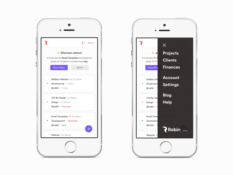 Robin Mobile by Will Lenzen Jr on Dribbble