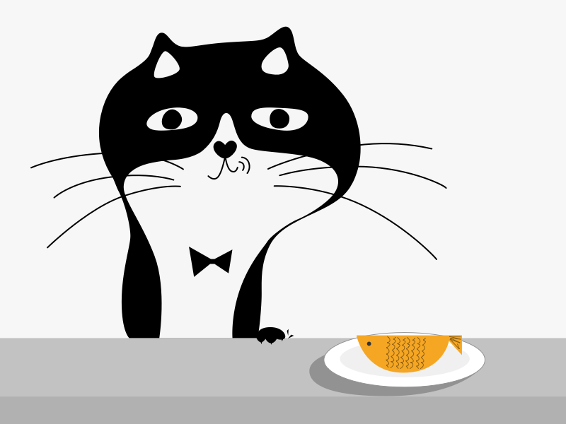 Hi, cat by Ying Zhao on Dribbble