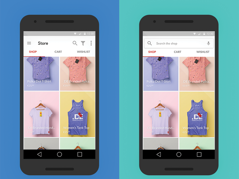 Android Preview by Nelson on Dribbble