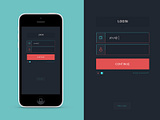 Colored Login by José Polanco on Dribbble