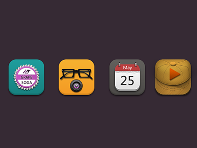 Four icons by Jeremy on Dribbble
