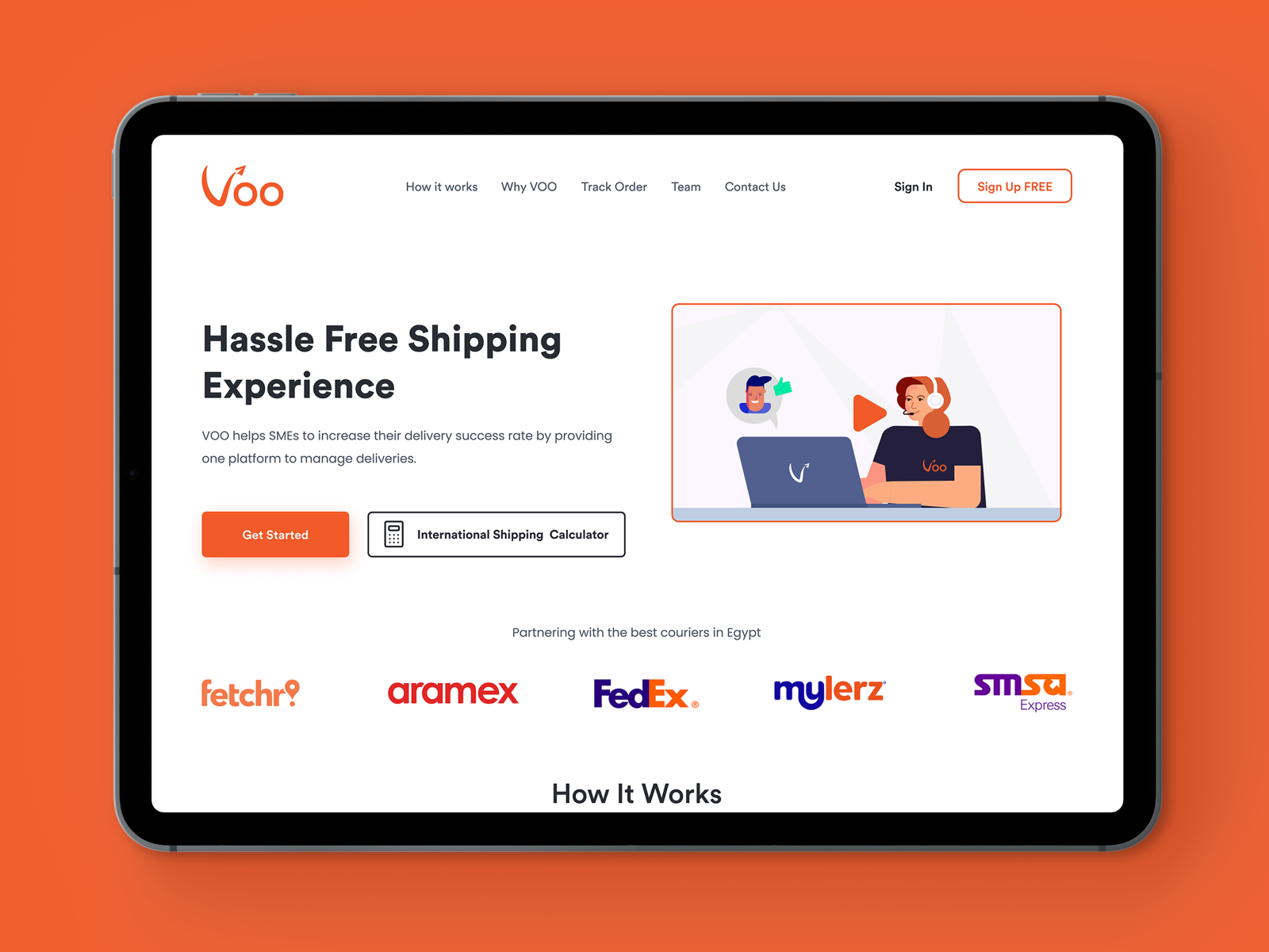 VOO Landing Page by Babel on Dribbble