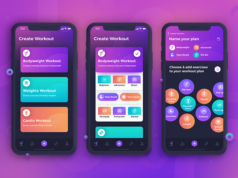 Dribbble Create workout dribbble min png By Dawid Tomczyk