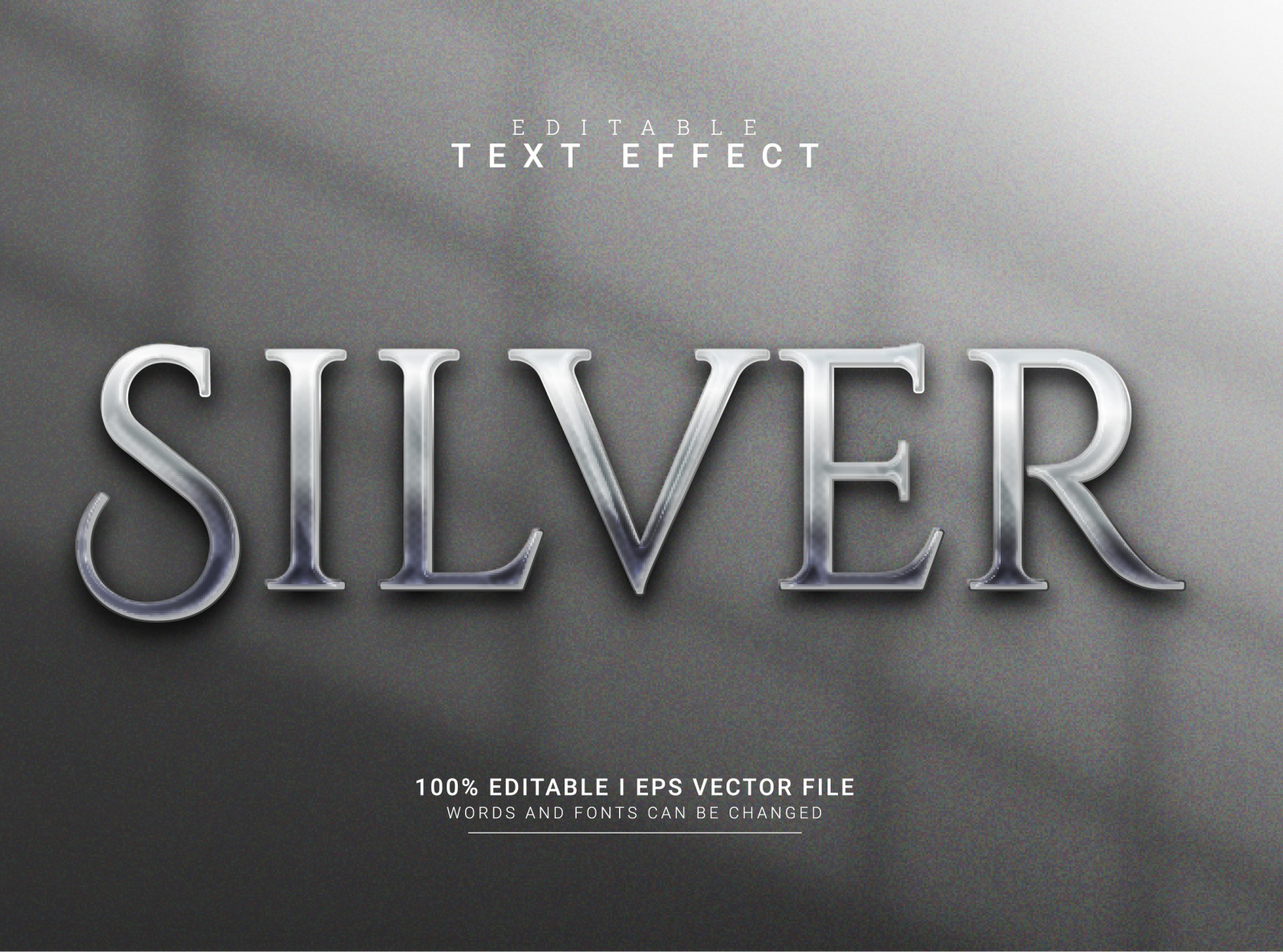 Silver Text Effect by BbasGula_studios on Dribbble