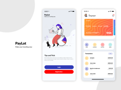 Paylot apps by Mochammad Iqbal Fatria on Dribbble