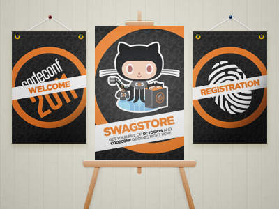 CodeConf Posters by Bryan Veloso for GitHub on Dribbble