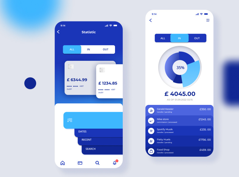 Mobile banking by Tetiana Kulinich on Dribbble