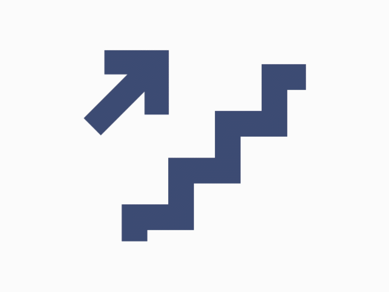 Stairs Up Animated Icon by Orhan Deniz on Dribbble