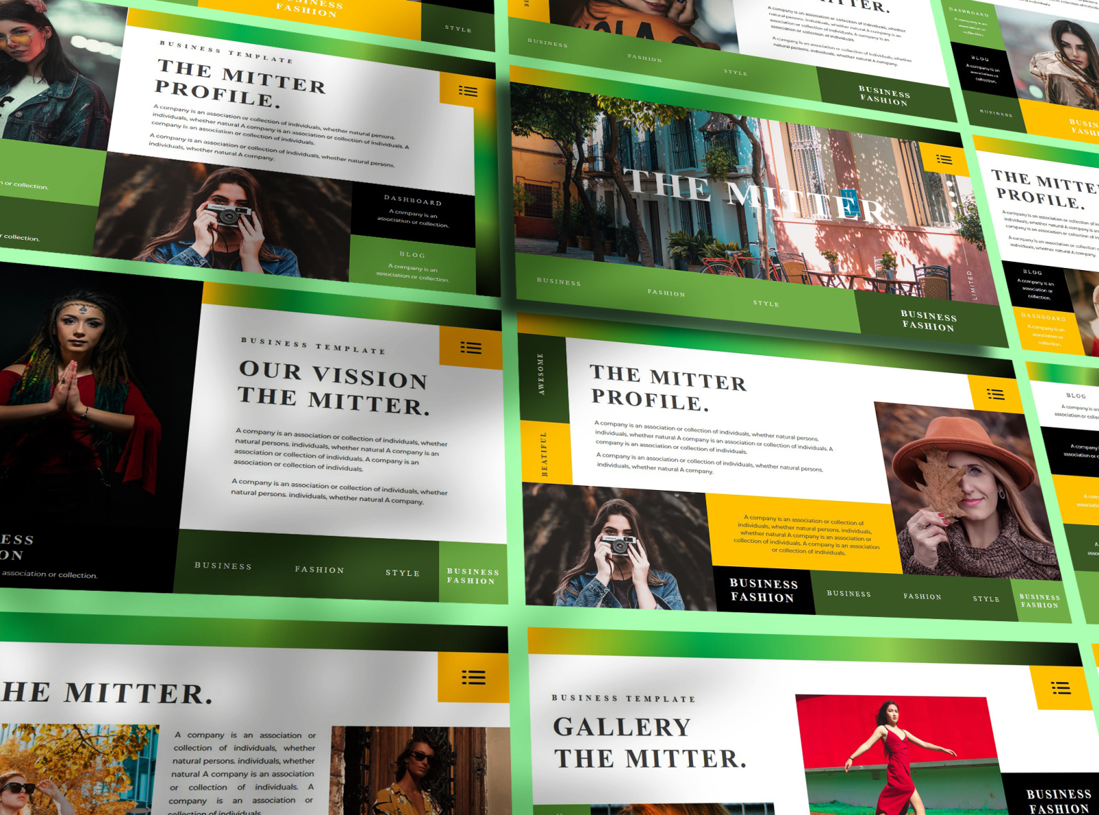 THE MITTER - BUSINESS PRESENTATION TEMPLATE by Analogous Studio on Dribbble