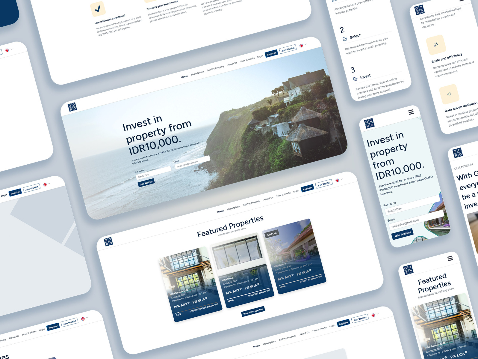GORO Responsive Website Design (2022) by Michelle Mielru on Dribbble