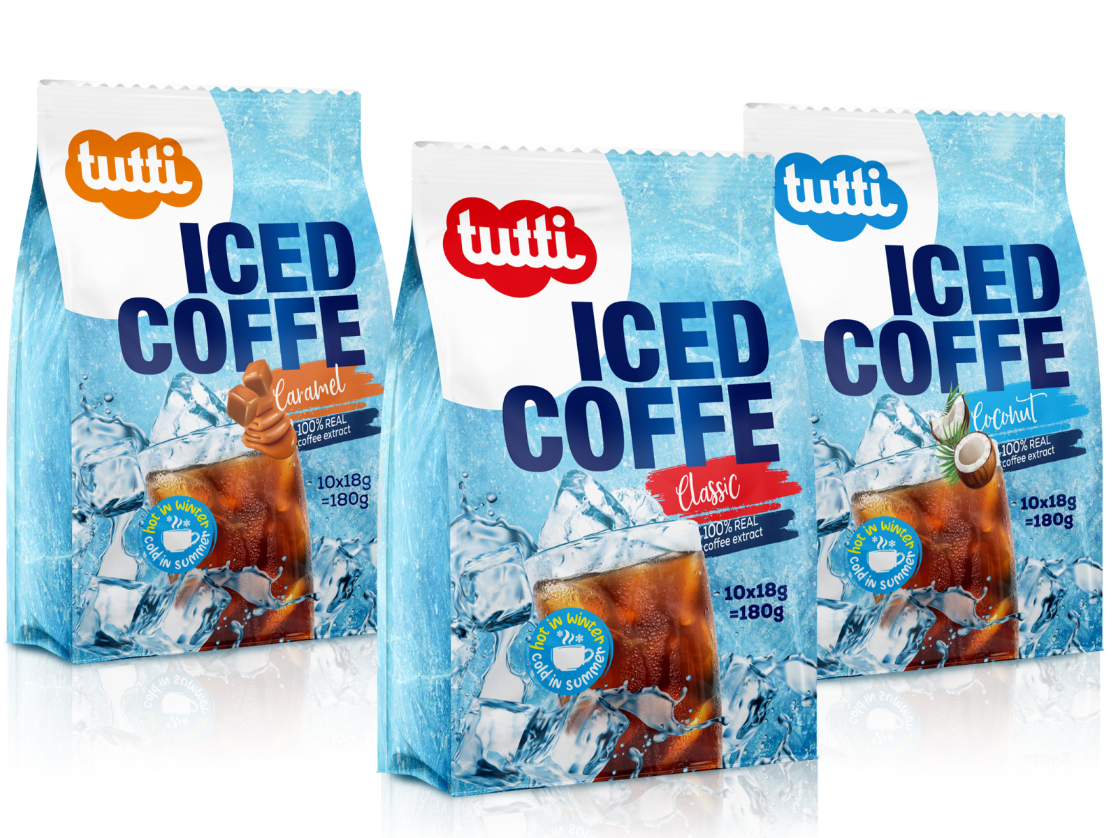 Iced coffee packaging design by Dóra Kuti on Dribbble