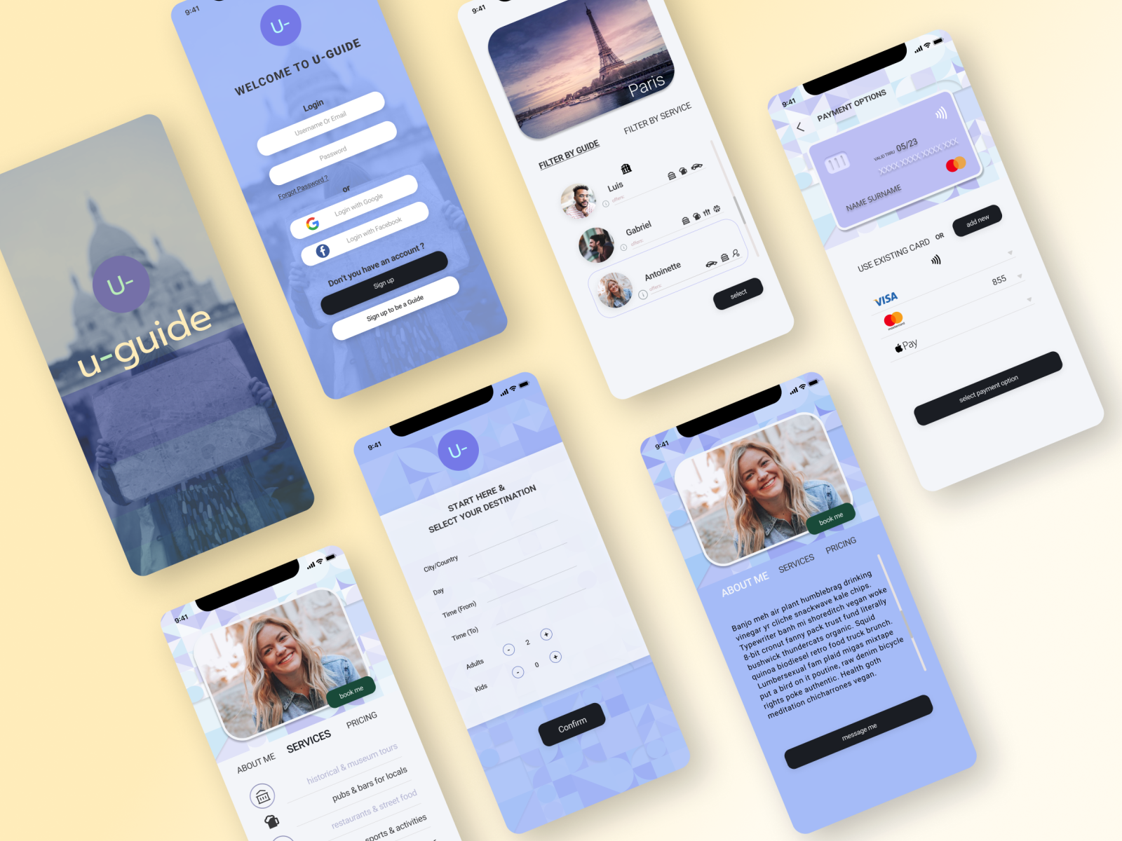 U-guide - Travel Guide application by anthe on Dribbble