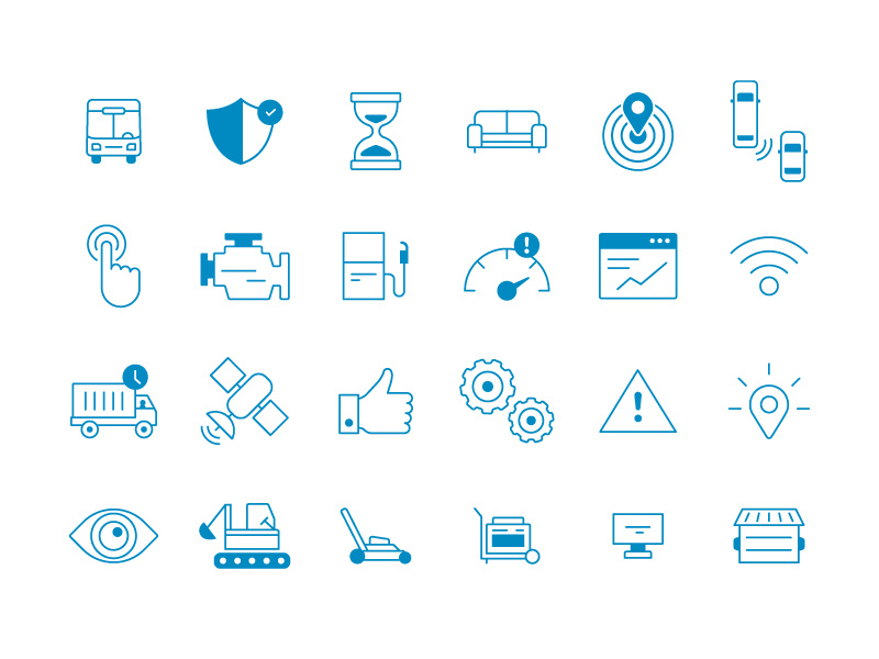 Fleet Tracking Icons by Fred Learey for Element Three on Dribbble