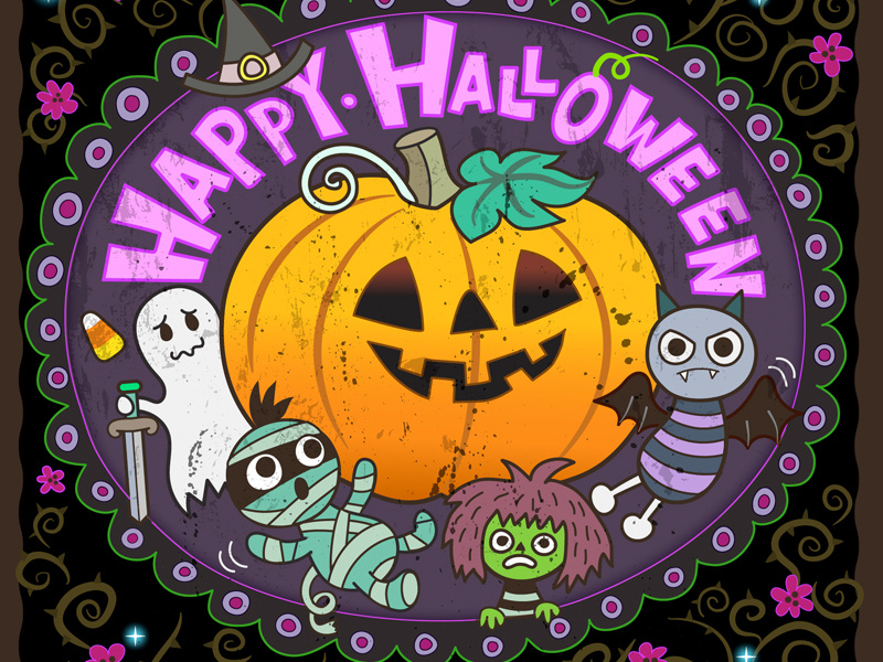 Halloween 2017 by Tirzaworld on Dribbble