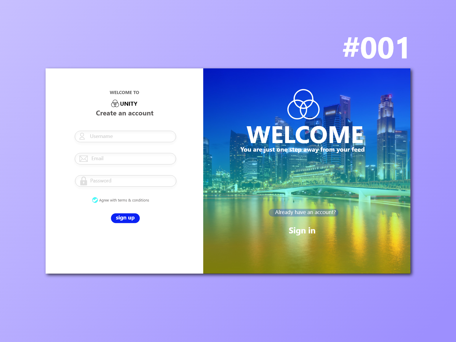 SIGN UP PAGE by Akanksha Nassa on Dribbble