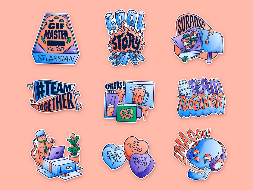 Browse thousands of Stickers images for design inspiration | Dribbble