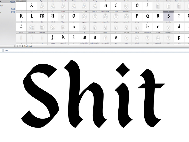 My Very First Typeface by Scott Biersack on Dribbble