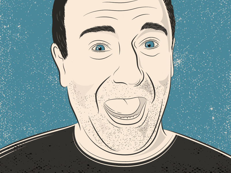 Robin Williams Illustration by Scott Biersack on Dribbble