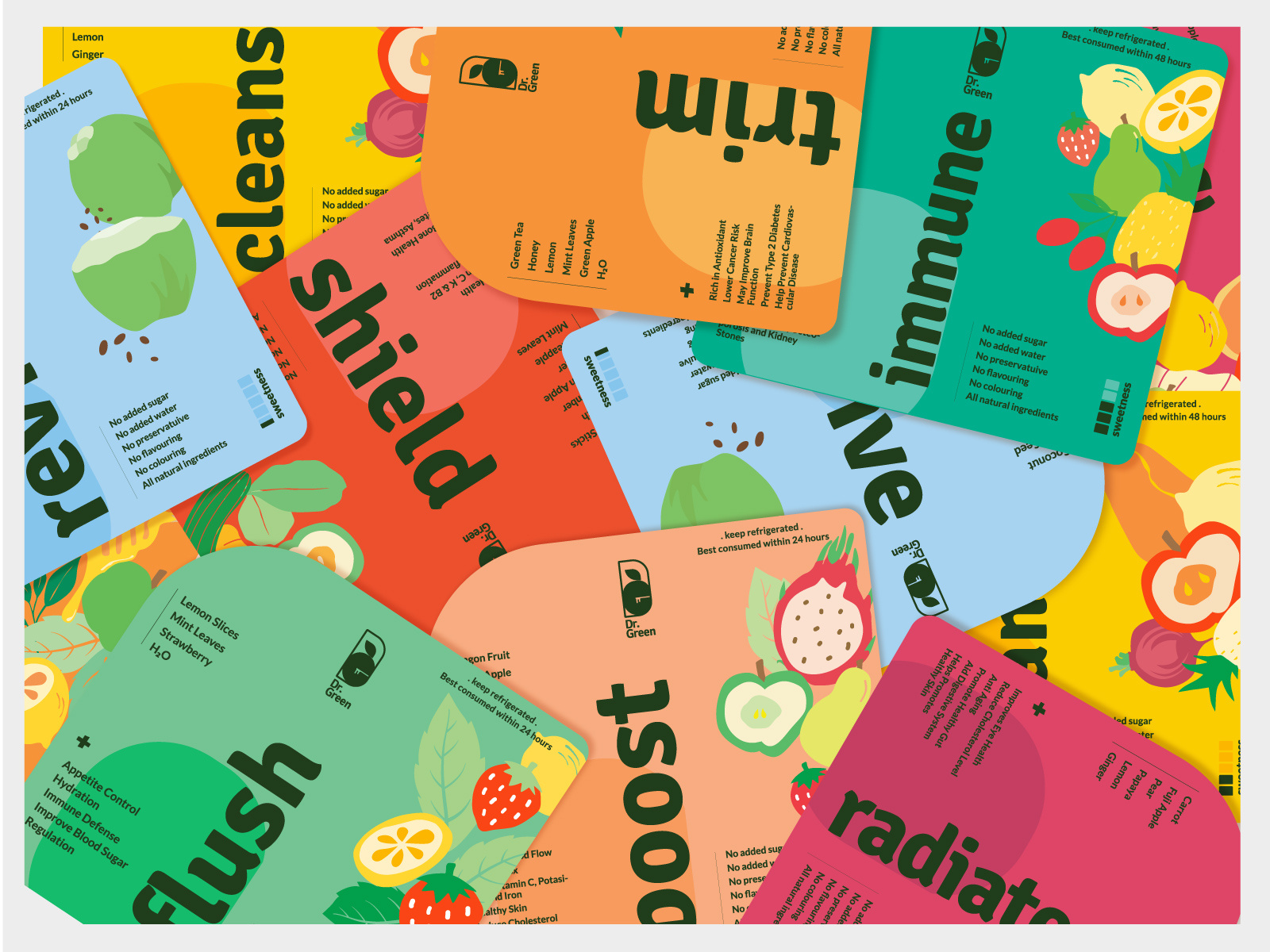 Green Juice Sticker Label by Livy Kurniati on Dribbble