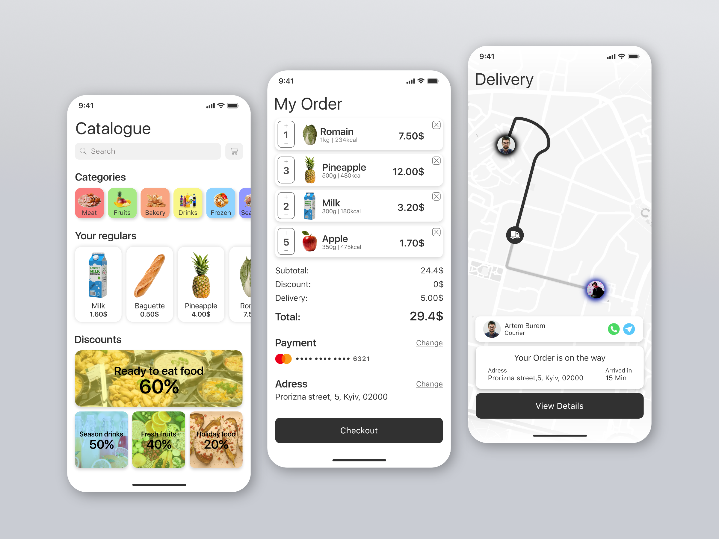 Food Shop App by Ivan Gera on Dribbble