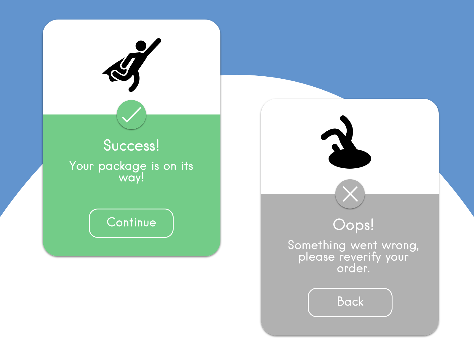 Daily UI 011 Flash Message by Kris Cueto on Dribbble