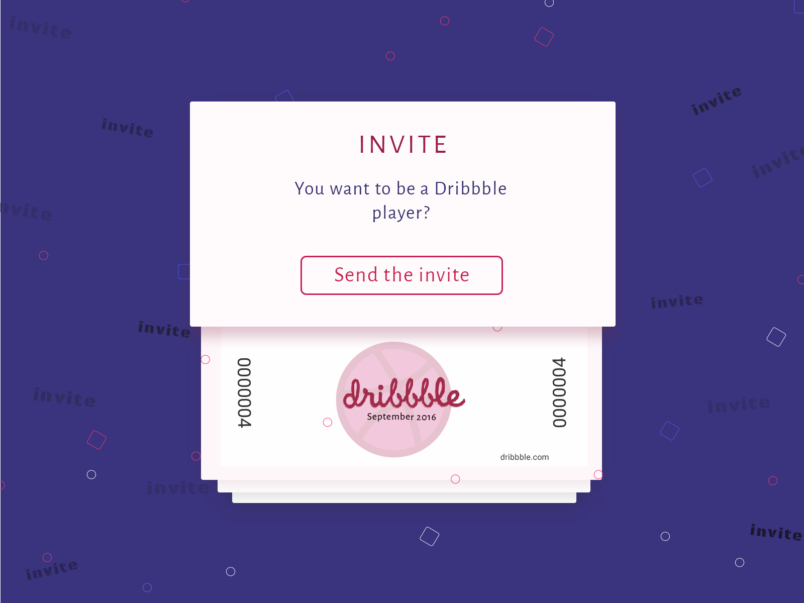 Dribbble - invite-september-d.png by Madalina Taina