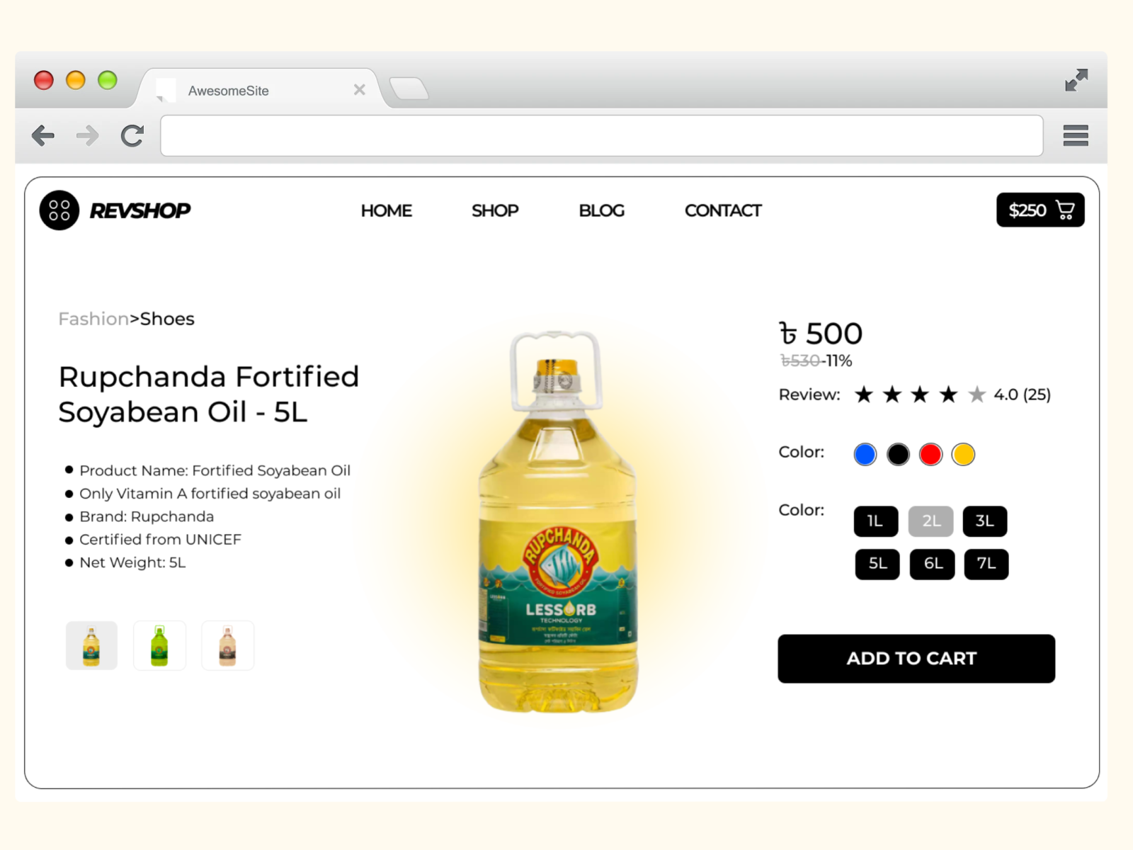 Ecommerce Single Product Page ui by Raqibnur on Dribbble