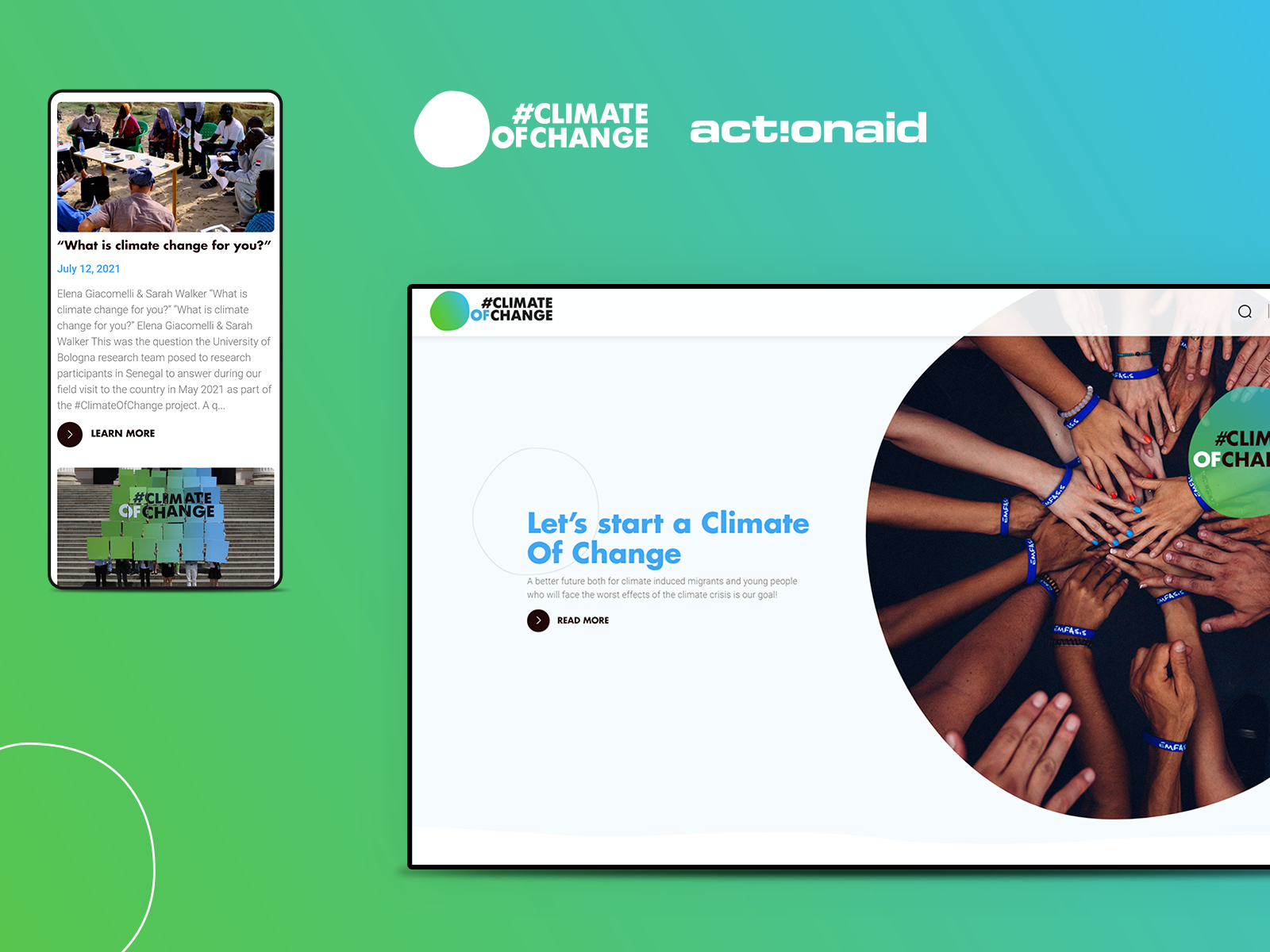 Climate of Change | Website Design for Actionaid by Alekos Politis on ...