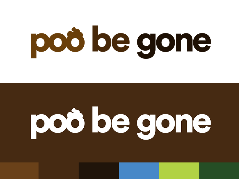 Poo Be Gone Logo by Josh Kirkland on Dribbble