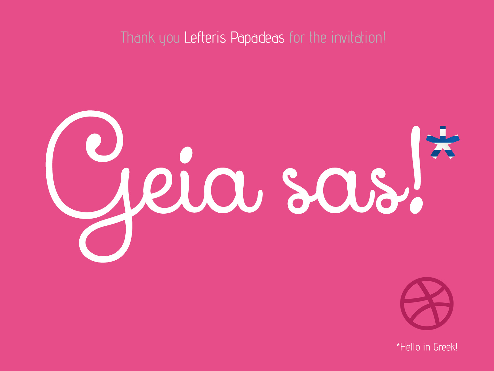Geia Sou Dribbble by Loukia Zouganeli on Dribbble