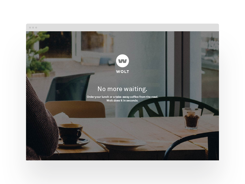 Wolt's 1st landing page in 2014 by Mi Ma for Wolt on Dribbble