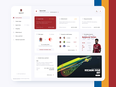 Football dashboard UI by Kevin Astr on Dribbble