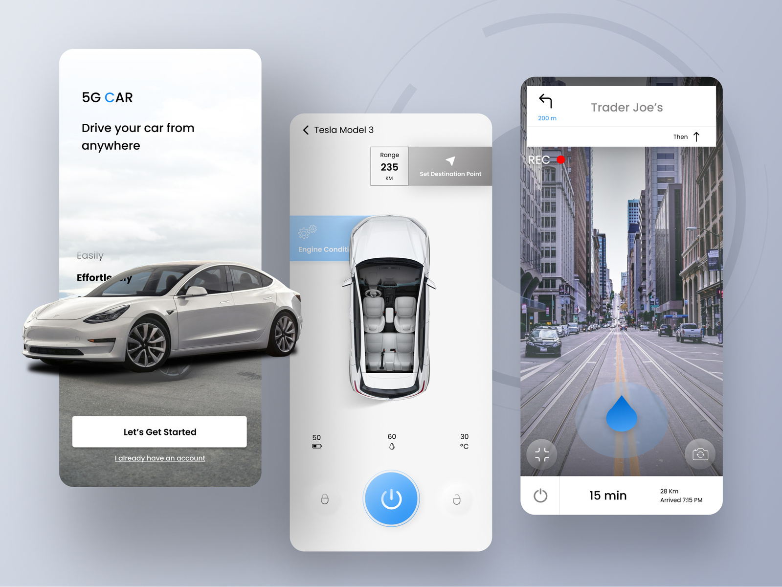 REMOTE 5G CAR APP by Andrey Kusuma on Dribbble