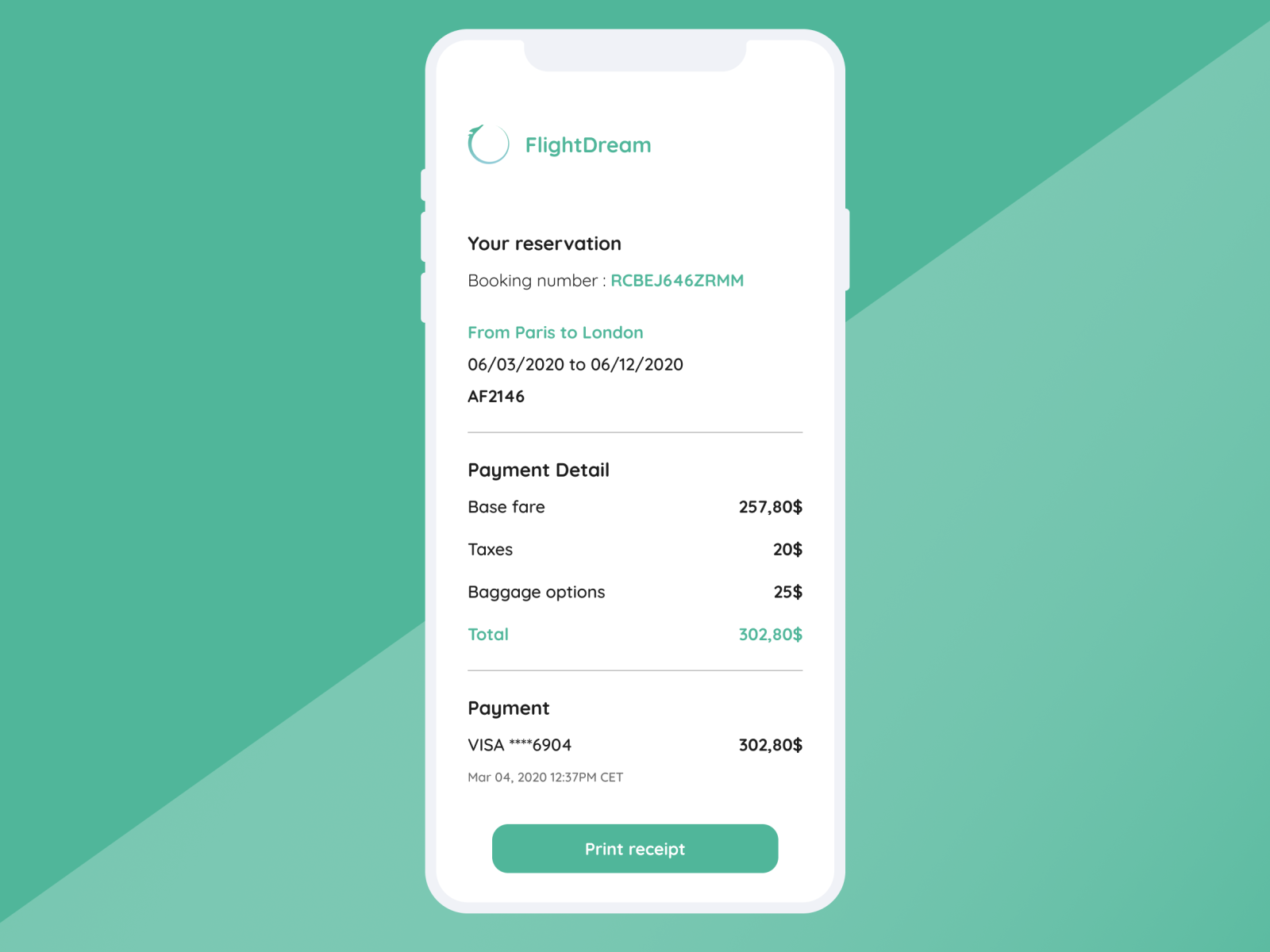 Daily UI #17 - Email Receipt by Alison Danis on Dribbble