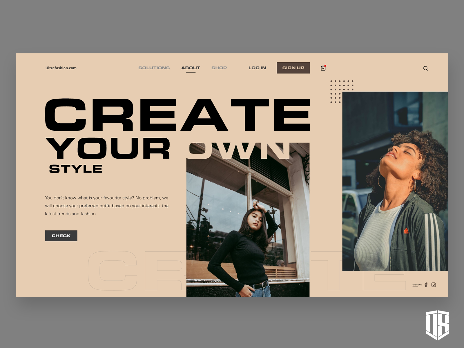 Create Your Own Style page by Oliwier Stefańczyk on Dribbble