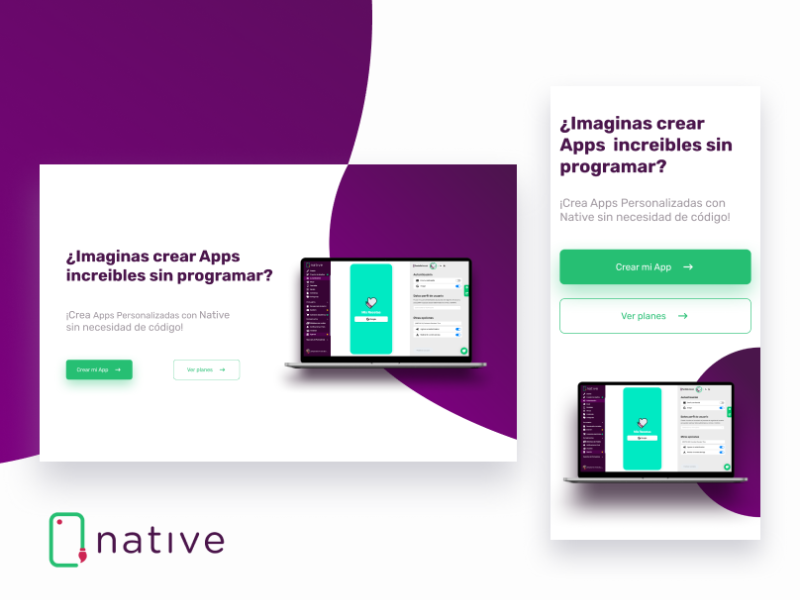 Native - Web Responsive by EDWIN DAZA on Dribbble