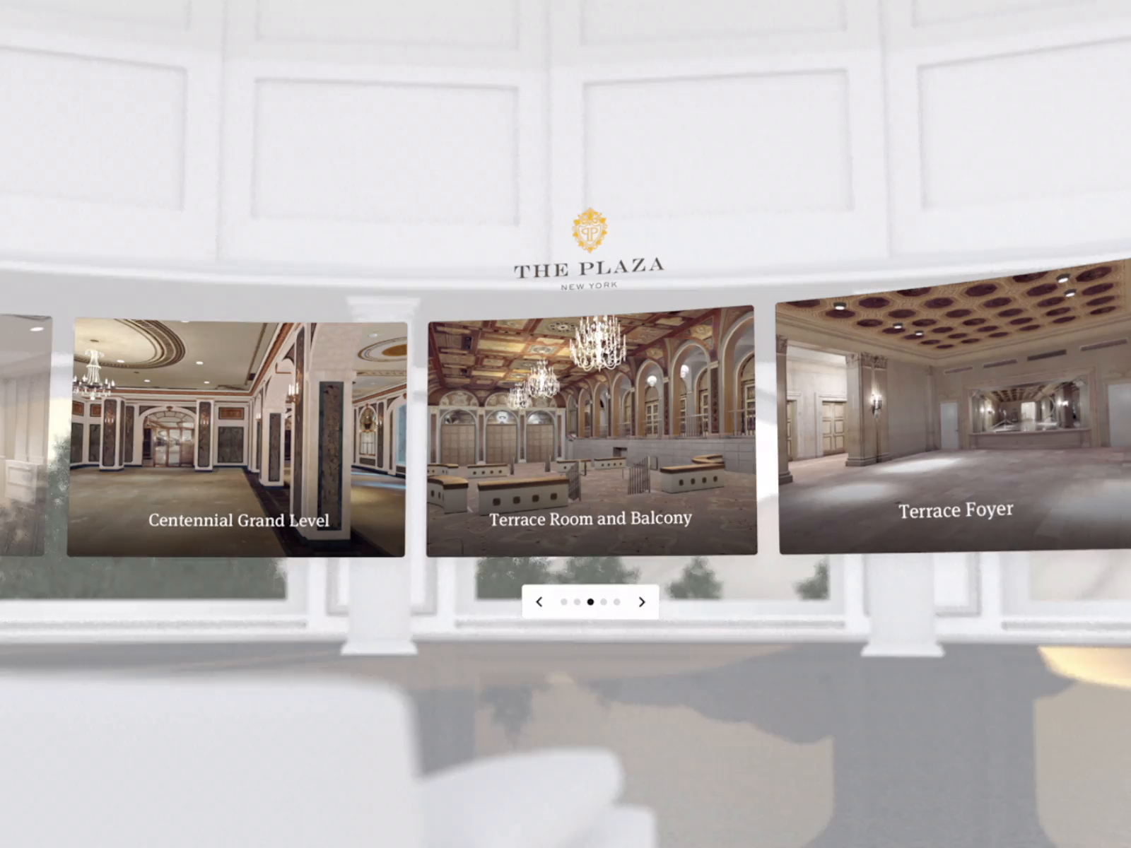 AllSeated VR - Lobby UI by Carl Spencer for Brilliant on Dribbble