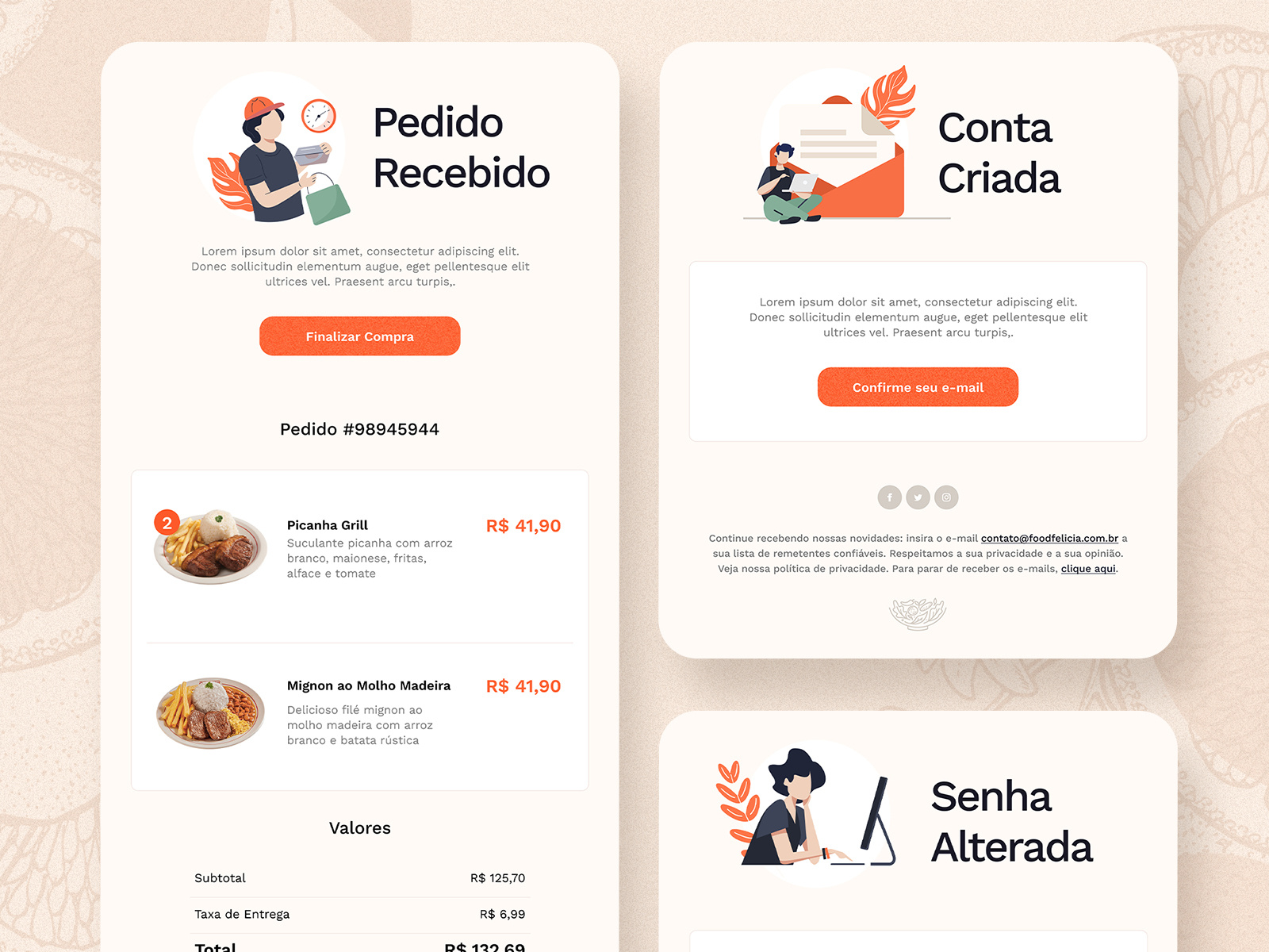 Email Receipt by Jaqueline Teixeira on Dribbble