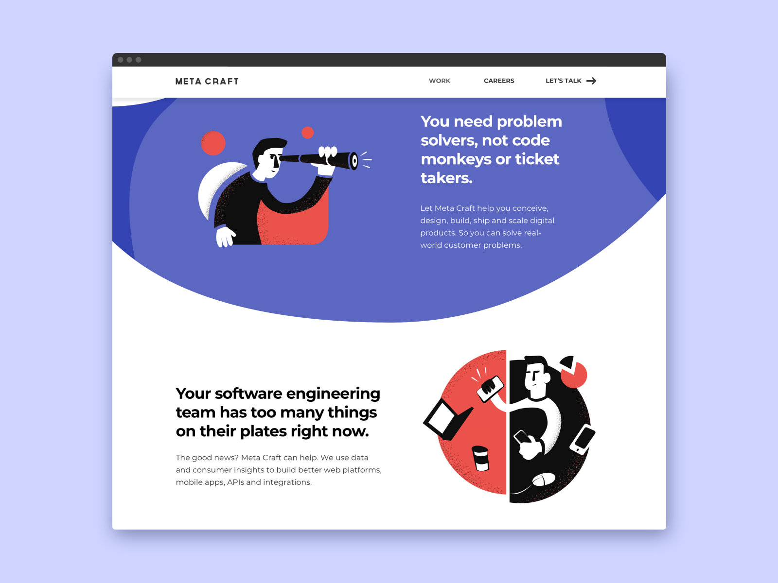 Meta Craft Website by Yhello Designer on Dribbble