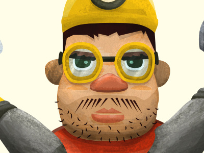 Hammer Man by Yhello Designer on Dribbble