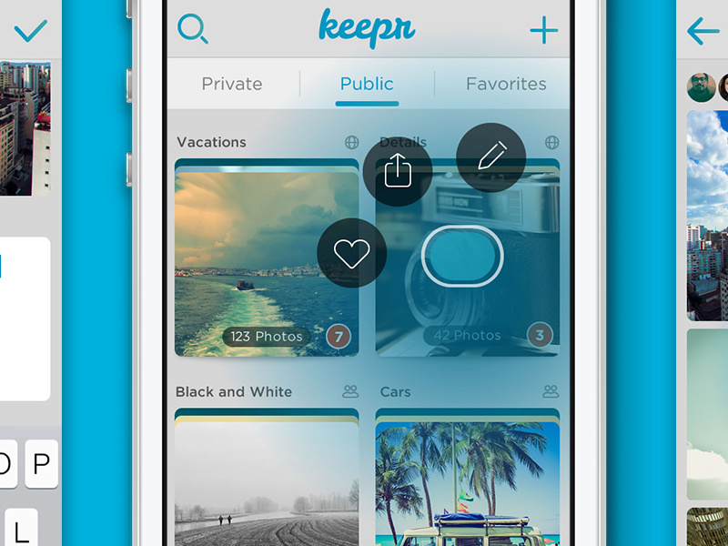 keepr iOS and Android app by Yhello Designer on Dribbble