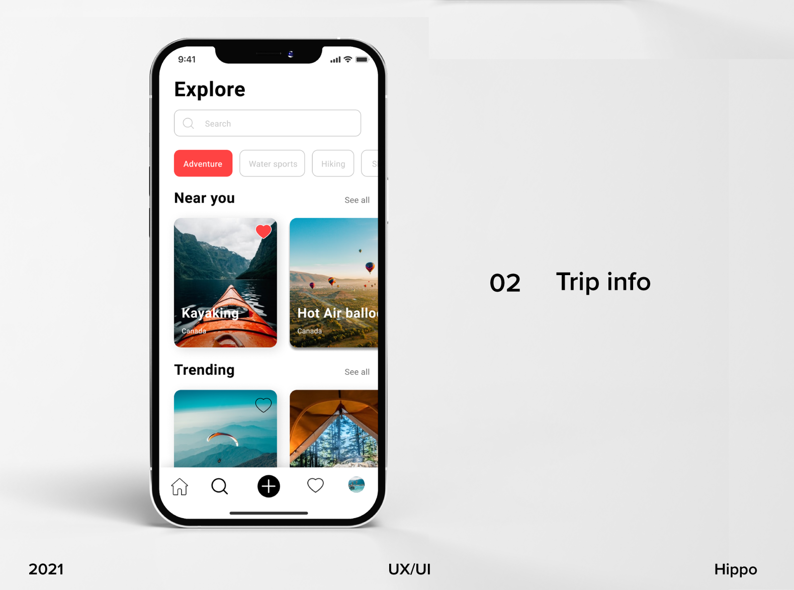 Hippo Travel App by Jessica Williams on Dribbble