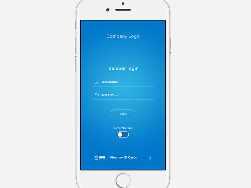 login screen for new app by LeeJay Dunphy on Dribbble