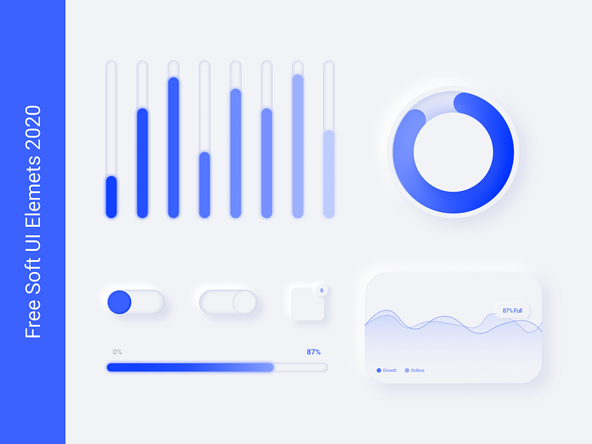 Free UI Neumorphism&Skeumorphism Designs by Zulqurnain Haider on Dribbble