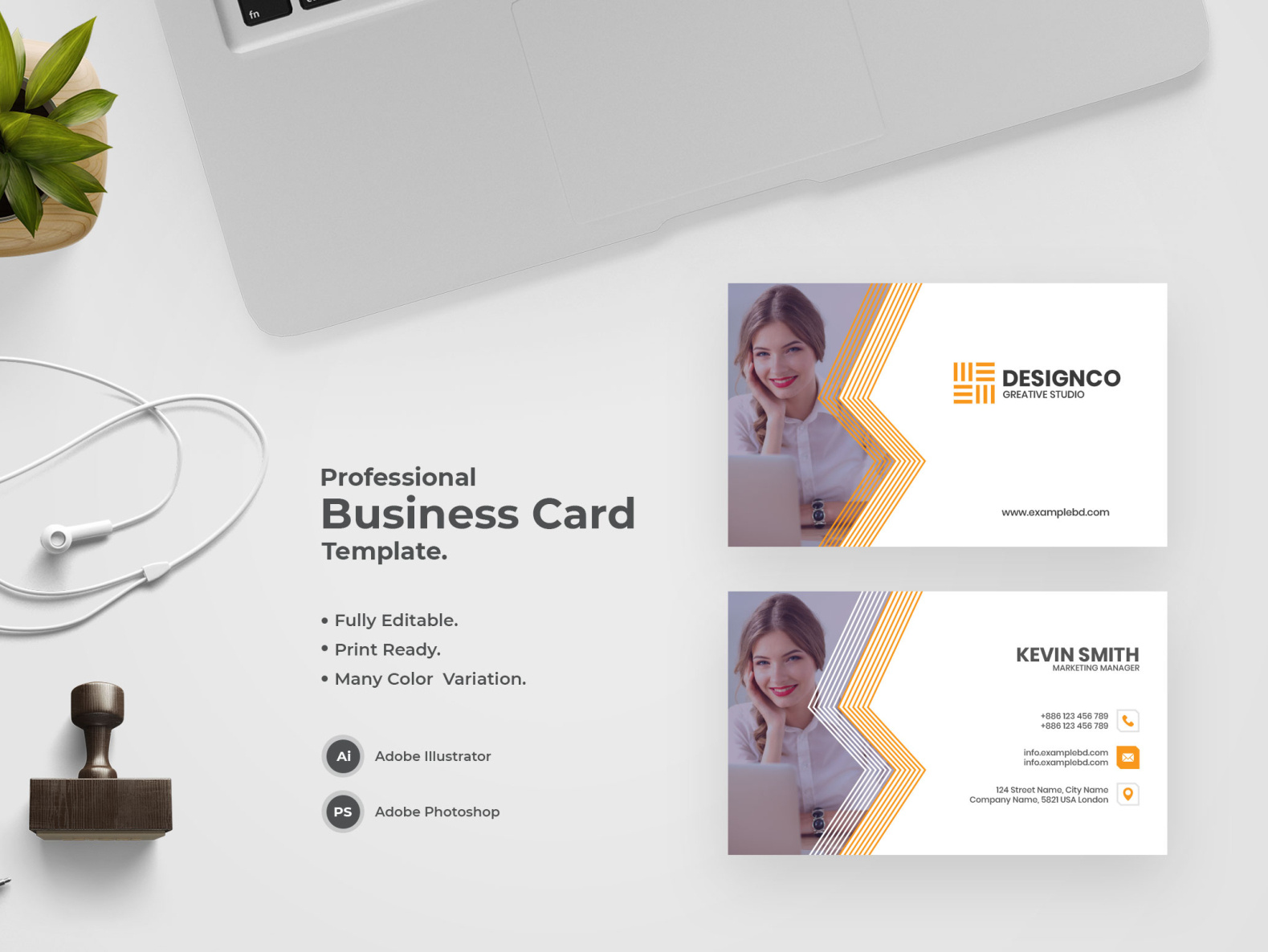 Business Card -99 by BdThemes on Dribbble