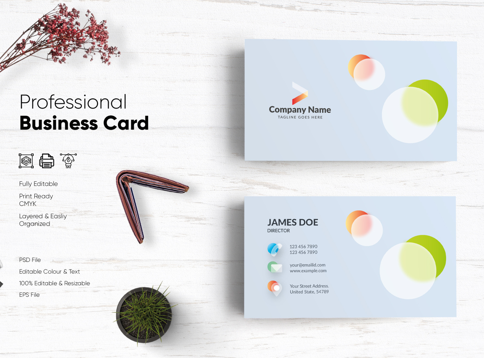 Modern Visiting Card Design-74 by BdThemes on Dribbble